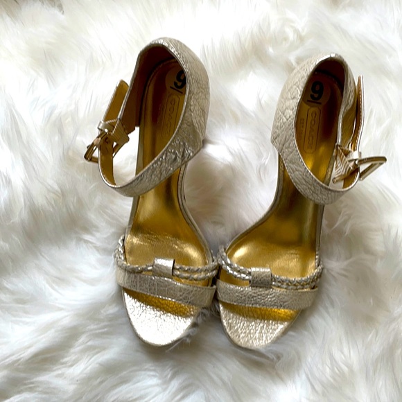 Coach | Shoes | Metallic Gold Coach Shoes | Poshmark